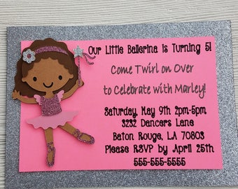 Dance recital card | Etsy