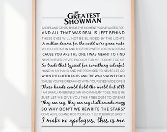 The greatest showman | Etsy