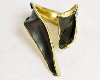 Big gold ring | Etsy