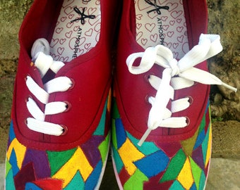 Painted sneakers | Etsy