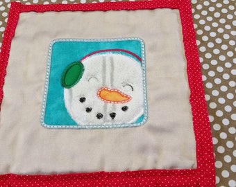 Snowman mug rugs | Etsy