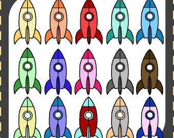 Rocket clipart | Etsy