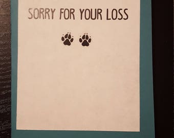 Sorry for your loss | Etsy