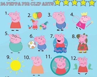 Peppa pig printable | Etsy