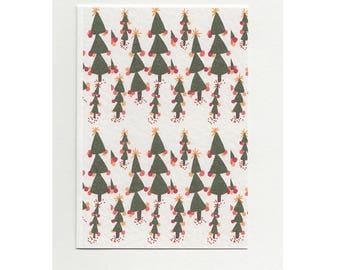 Christmas tree card | Etsy