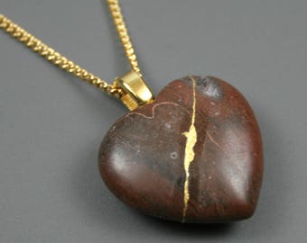 Kintsugi heart | Etsy