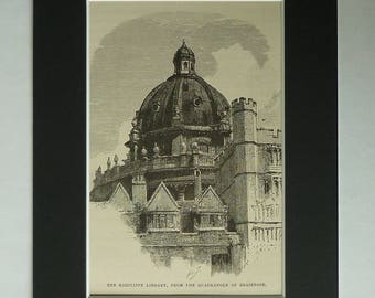 Oxford Radcliffe Camera Print from an original watercolor