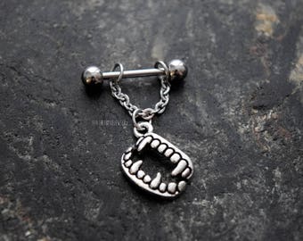 Vampire teeth ring | Etsy