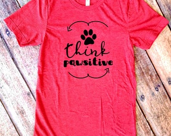 Think pawsitive | Etsy