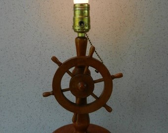 Ship wheel lamp | Etsy