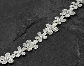 Flower lace trim | Etsy