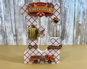 Firefighter decor | Etsy