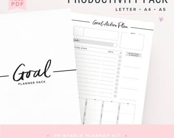 Goal planner | Etsy