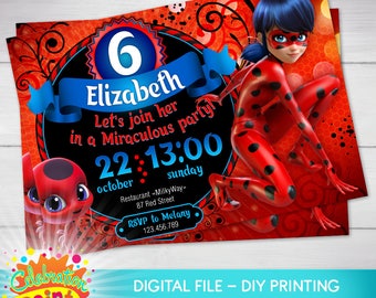 Lady bug invitation | Etsy