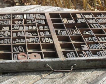 Letterpress tray | Etsy