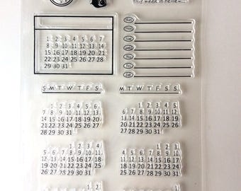 Calendar stamp | Etsy