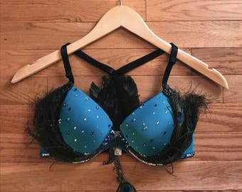Peacock bra | Etsy