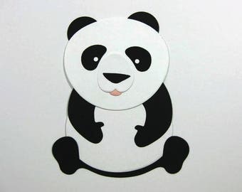 Panda cut out | Etsy