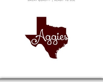 Aggie svg | Etsy