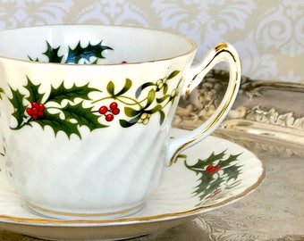 Christmas tea cup | Etsy