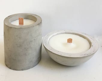 Concrete candle | Etsy