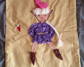 Boy Elf and Girl Elf Puppet Art Project Color Your Own and