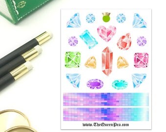 Gem stickers | Etsy