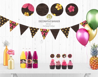 Tropical party decor | Etsy