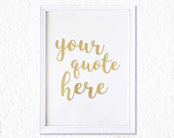 Custom quote frame | Etsy
