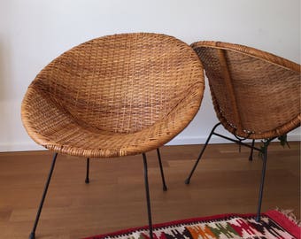 Rattan chair | Etsy