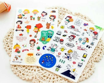 Korean sticker | Etsy