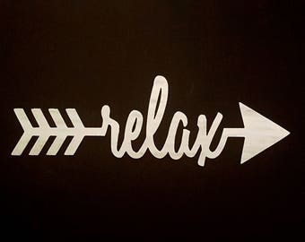 Relax sign | Etsy