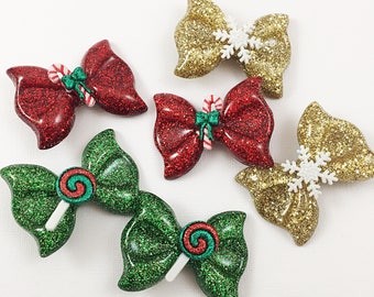 Candy cane bow | Etsy