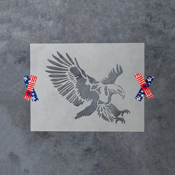 Eagle Stencil Reusable DIY Craft Stencils of a Bald Eagle