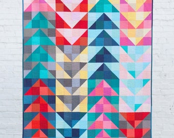 The Modern Flying Geese Quilt Pattern PDF file Immediate