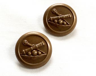 Antique brass button | Etsy