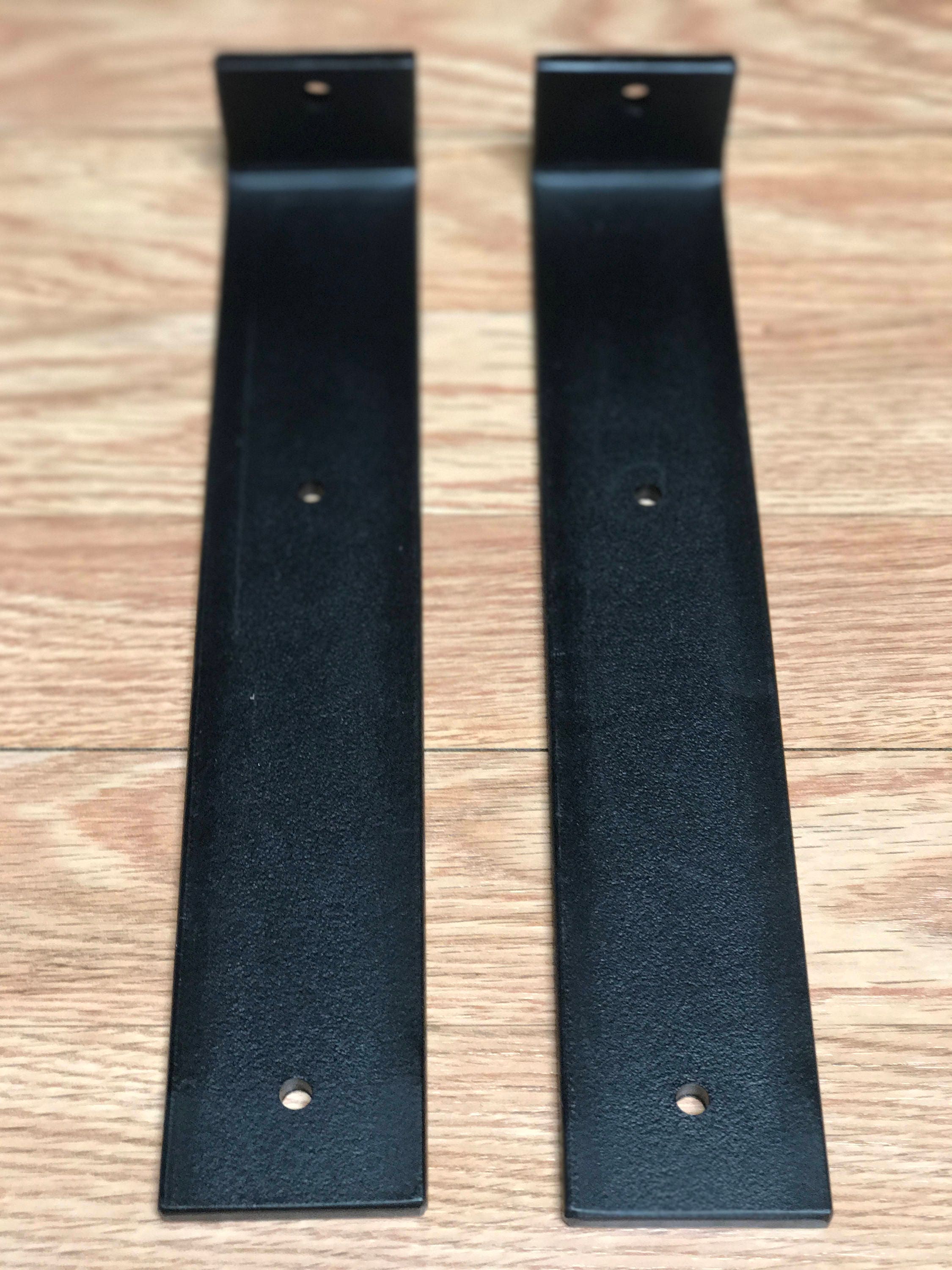 5 inch floating shelf bracket 2 inch wide x 1/4 thick. Hidden