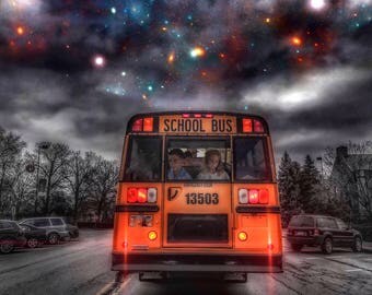 Vintage School Bus photo The school bus awaits.....home