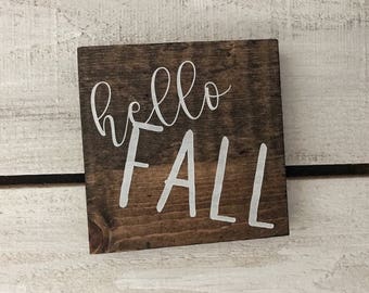 Fall wood sign | Etsy