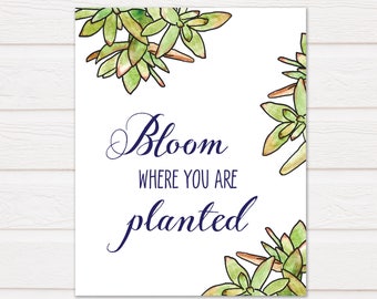 Succulent quote | Etsy