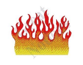 Flame embroidery | Etsy