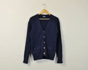 Chunky knit cardigan | Etsy