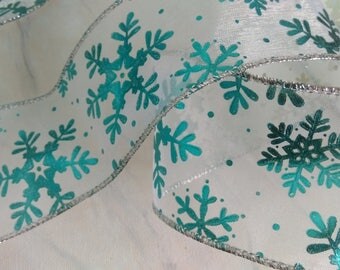 Snowflake ribbon | Etsy