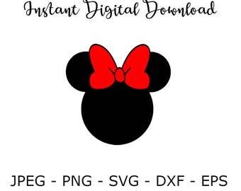 Minnie bow svg | Etsy