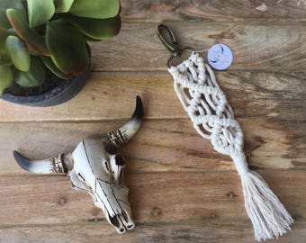 Macrame keychain | Etsy