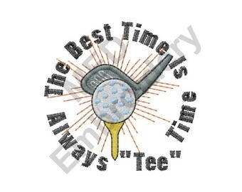 Golf embroidery | Etsy