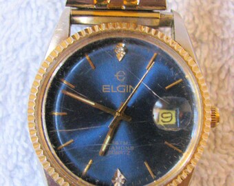 Elgin quartz watch | Etsy