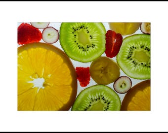 Abstract fruit art | Etsy