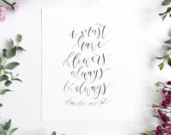 Calligraphy quote | Etsy