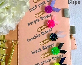 Ribbon flower clip | Etsy